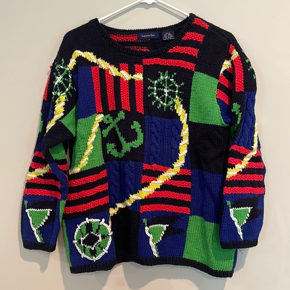 Vintage | Sweaters | Vintage Eagle Eye Nautical Nantucket Sweater ...